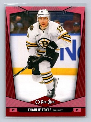 2024-25 O-Pee-Chee #141 Charlie Coyle Red Border-Boston Bruins | eBay