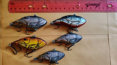 Kopper's Live Target Crawfish Lipless Crankbait Lot of 5 Lures Fishing ...