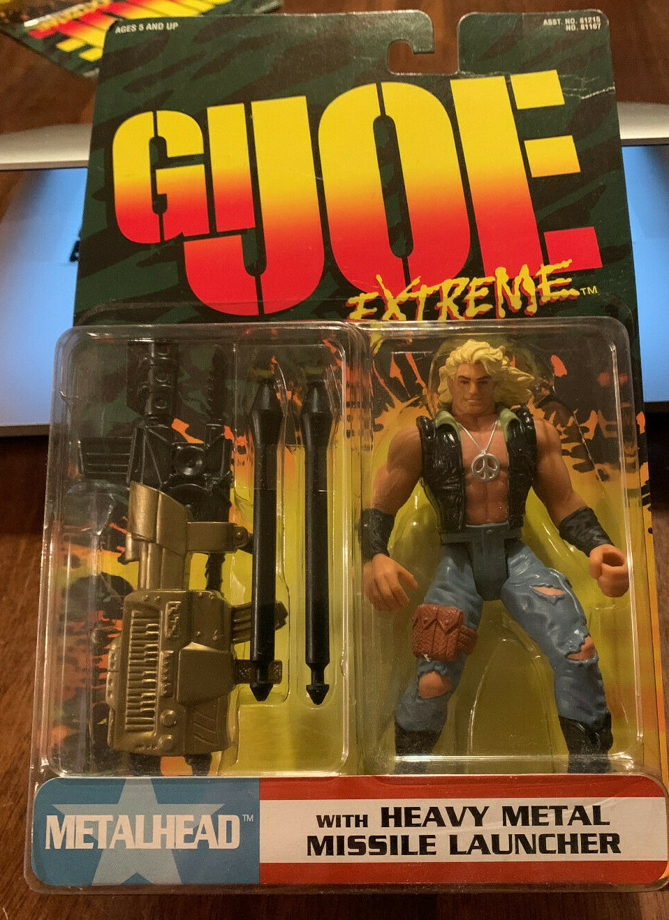 1995 HASBRO--GI JOE EXTREME--METALHEAD FIGURE W/ MISSILE LAUNCHER 81167 ...