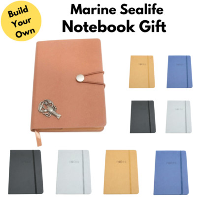 Marine Sealife Notebooks A5 & A6 Various Colour Lined Paper Gift | eBay UK