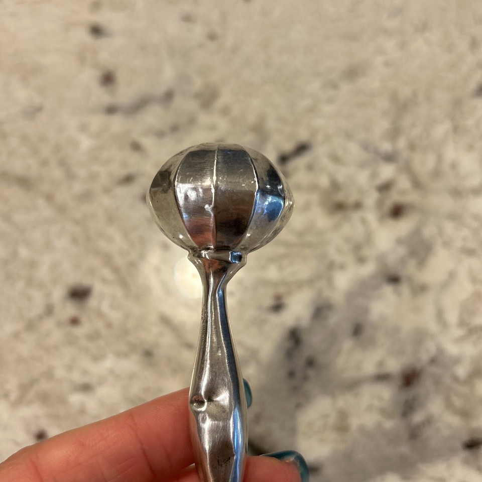 Antique Vintage Sterling Silver Barbell Baby Rattle No Mono | eBay