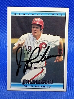 AUTOGRAPH AUTO Jim Lindeman 1992 Donruss #701 | eBay