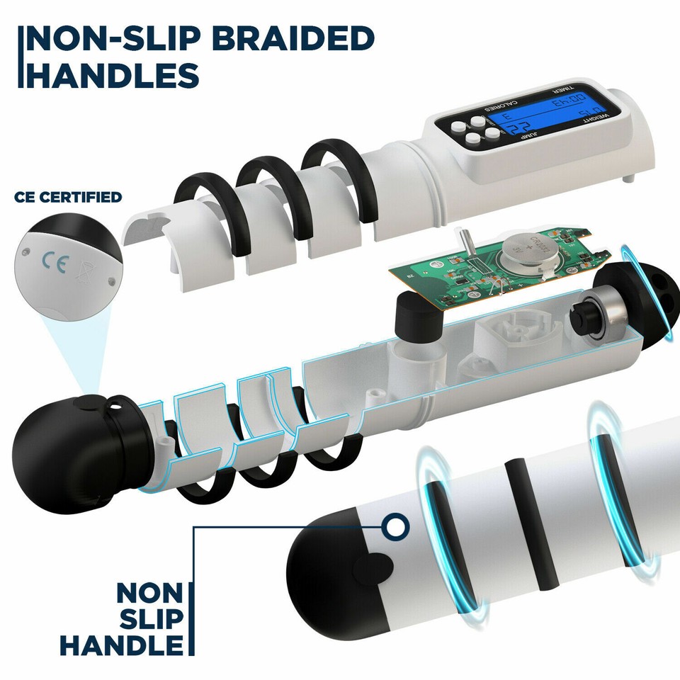 Climbing Skipping Rope by RDX, Digital Counter, Weighted Jump Rope ...