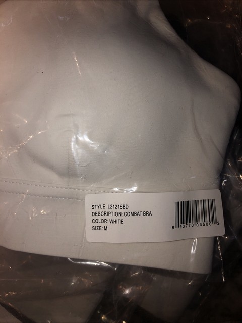 DLC Combat Sports Bra White Black carbon38 bandier size XS for sale ...