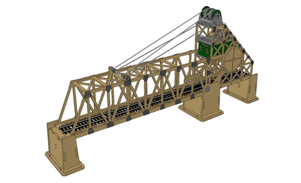 NEW VIDEO! HO SCALE MOTORIZED, WORKING DRAWBRIDGE (manual added) | eBay