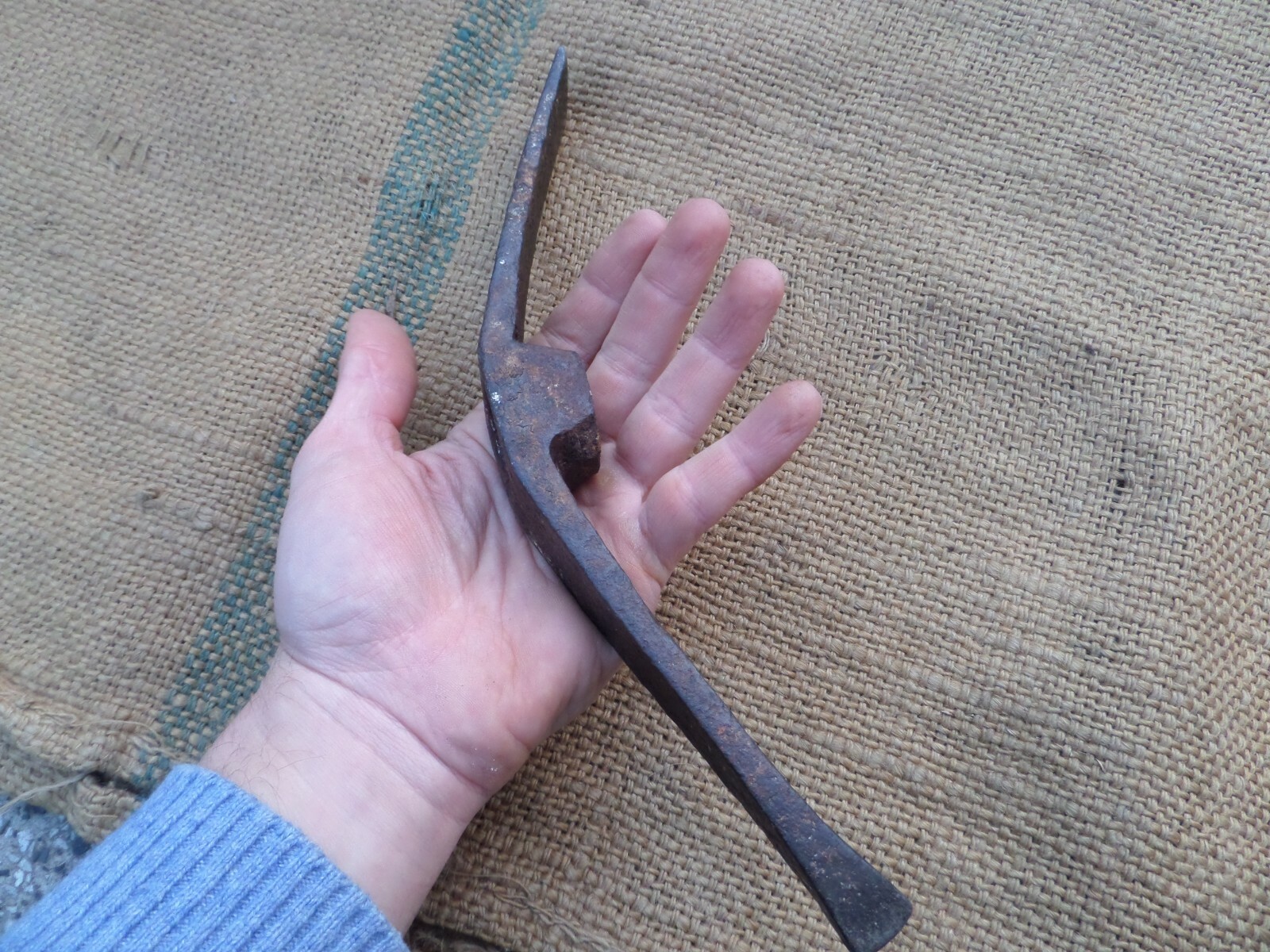 VINTAGE DECORATED MASONS AXE HATCHET PICKAXE ADZE ANTIQUE HAND FORGED ...