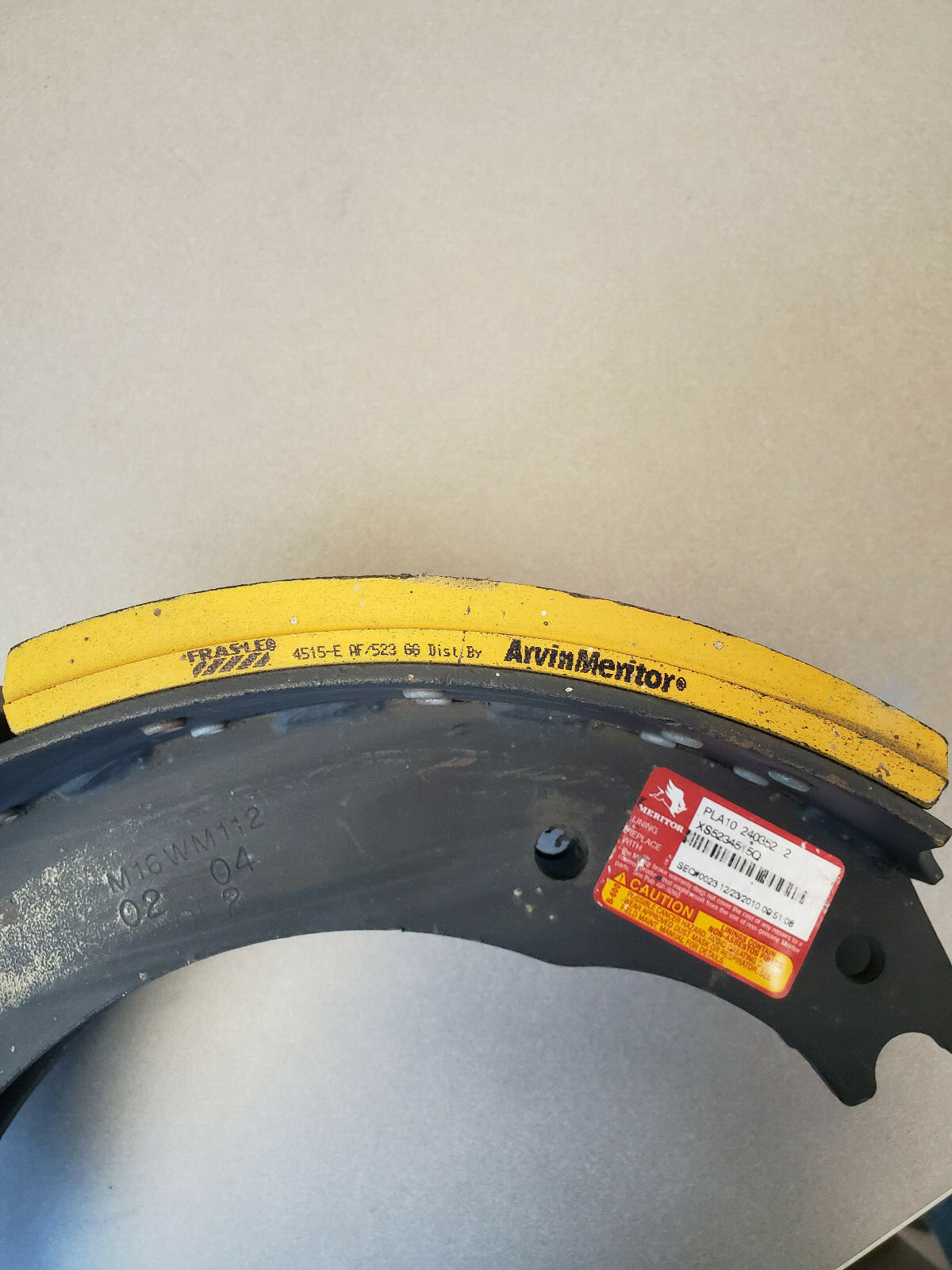 Lined Brake Shoe 23K 16.5x7.00 FMSI-4515Q Meritor XS5234515Q | Arvin ...