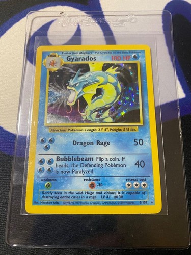 Pokémon TCG Gyarados Base Set 6/102 Holo Unlimited Holo Rare | eBay