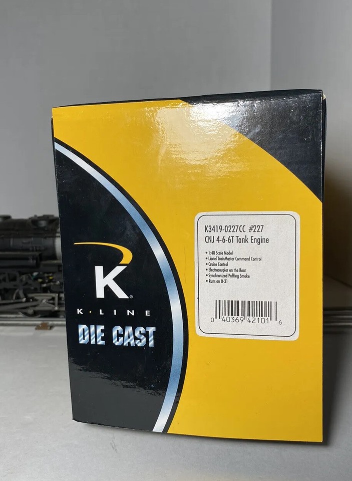K-line K3419-0227CC 4-6-6T Tank Engine CNJ #227. Our U1555 40369421016 ...