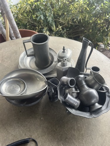 20 Pounds Pewter Scrap Metal Reloading Jewelry Craft NO WILTON Lot 3 Of ...