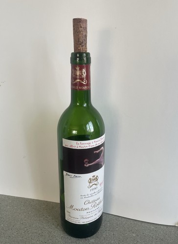 Rare Vintage Bottle Empty Chateau Mouton Rothschild 1990 Francis Bacon ...