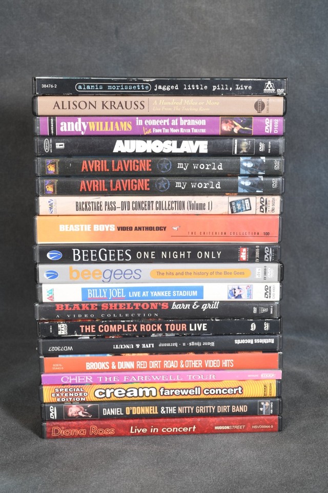 2) DVD Music Videos Live Shows Tours YOU PICK/CHOOSE $3-$28 Plus ...