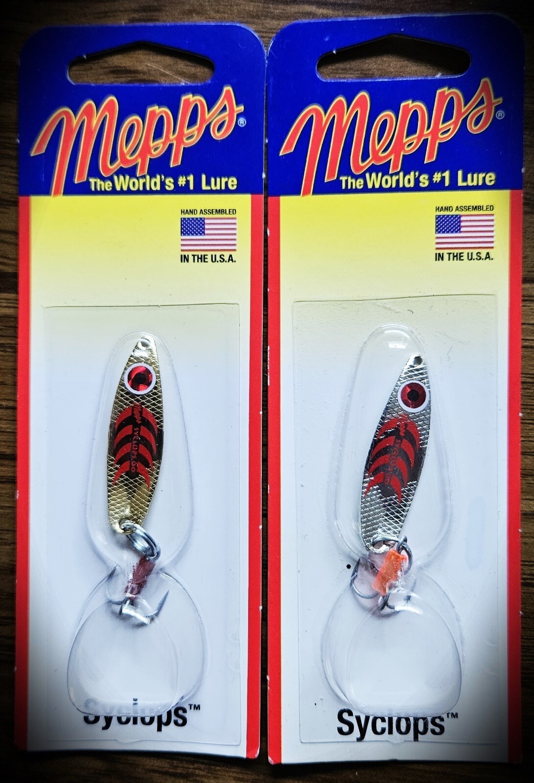 Mepps Syclops Spoons 2 Each Gold & Silver - Fabulous Trout Spoon - Fast ...