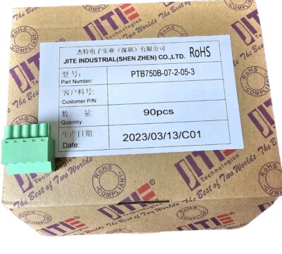 *1 BOX of 90* JITE Industrial Terminal Blocks PTB750B-07-2-05-3 | eBay