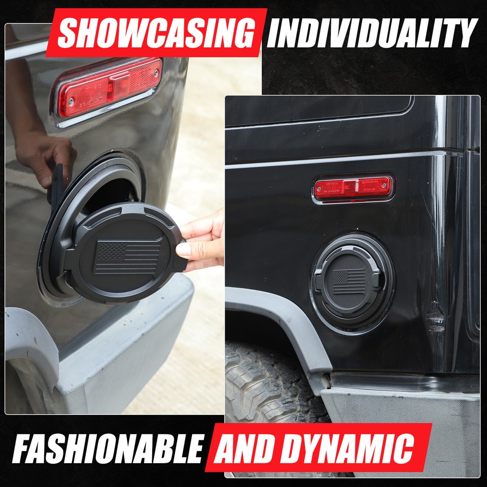 Fuel Locking Gas Tank Cap Fuel Filler Door Cover Trim For Hummer H2 ...