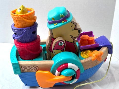 Fisher Price WINNIE THE POOH ROW YOUR BOAT MUSICAL POOH FISH MOVING ...