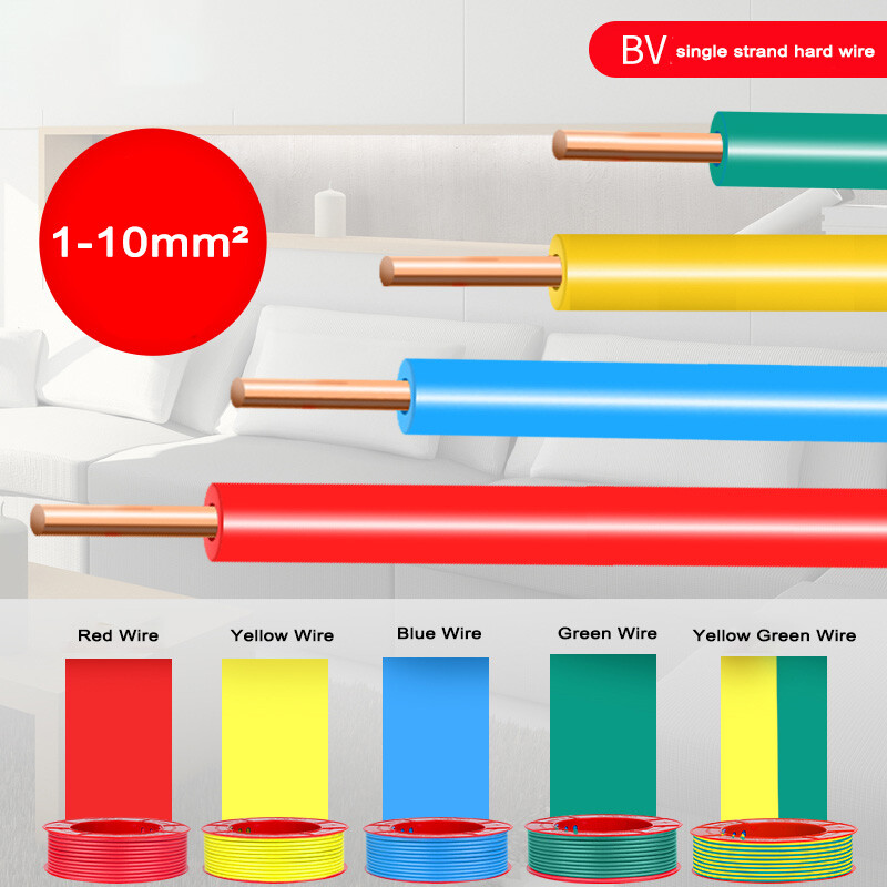 Electrical Solid Core Wire Copper Cable 1.0mm² - 10mm² PVC Sheath ...