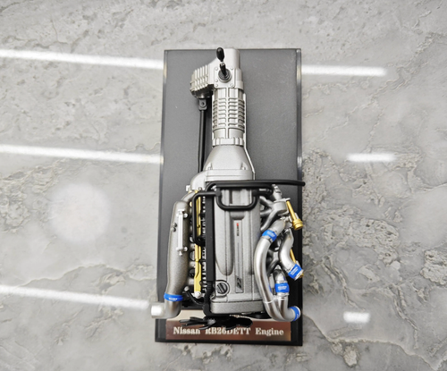 MH 1:18 HEC JDM GTR R34 RB26 Dett Turbo Engine Model Diecast Metal Car ...