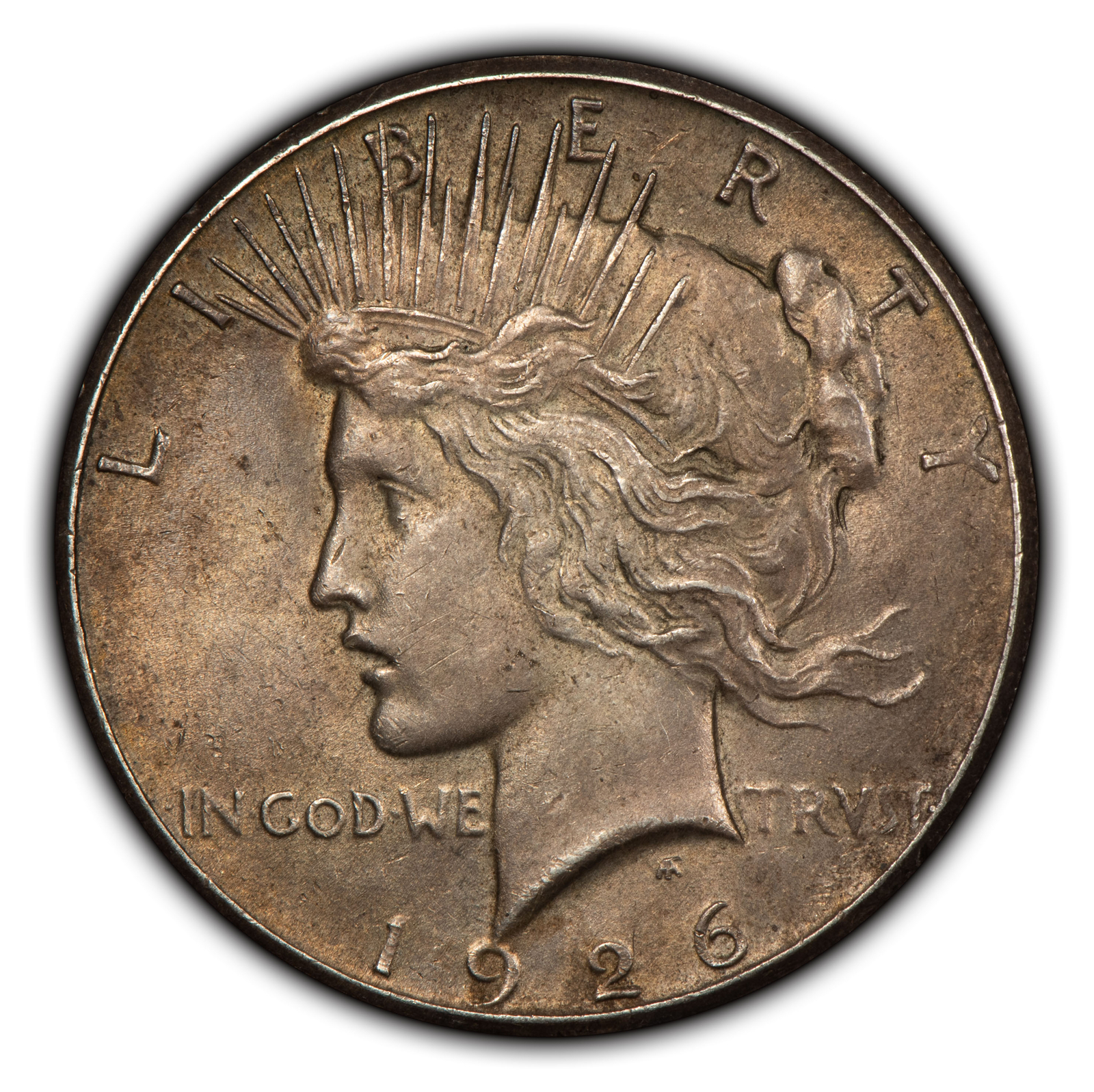 1926 $1 Silver Peace Dollar - Outstanding Eye Appeal - AU+ Semi Key ...