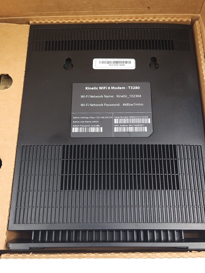 Actiontec Kinetic Windstream T3280 Bonded VDSL2 WiFi Modem Kit RWK NEW ...