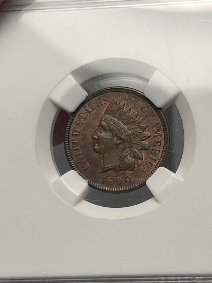 1890 INDIAN HEAD PENNY 1C One Cent Coin NGC MS63RB | eBay