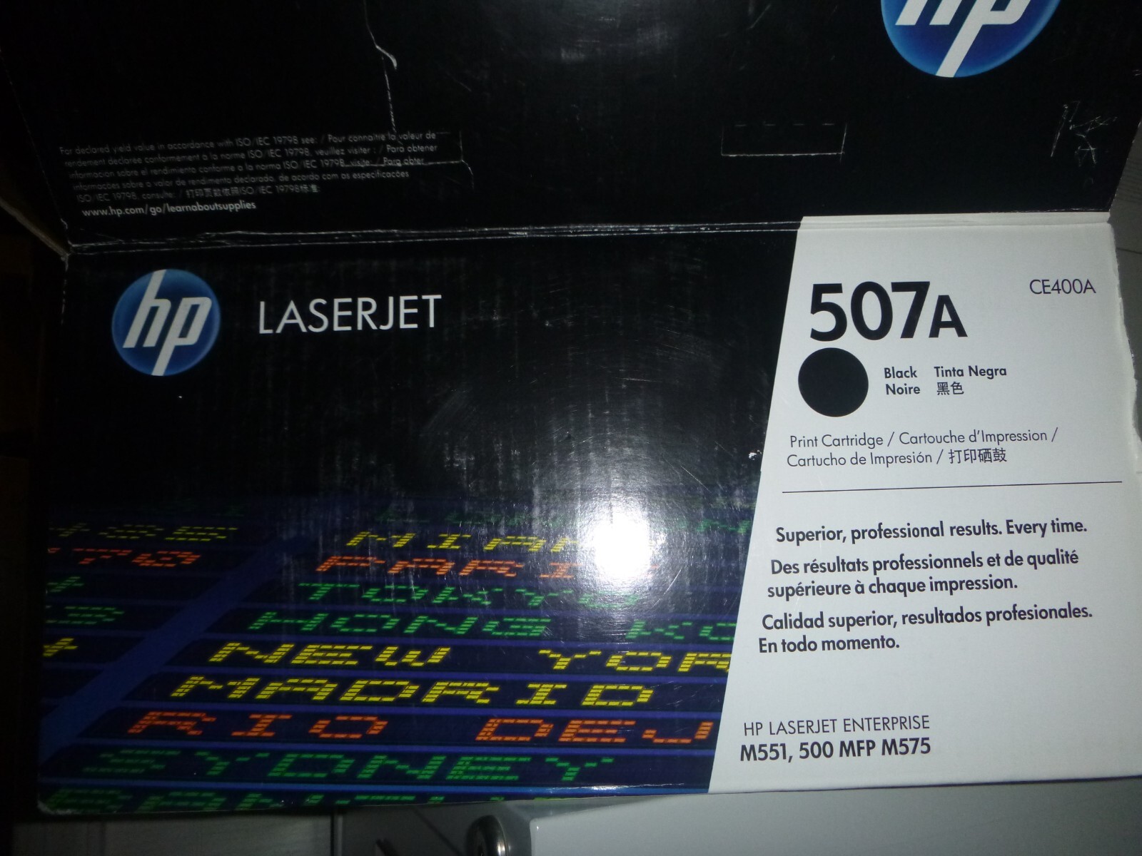 HP LaserJet 507A Black Toner Cartridge CE400A NEW OPEN BOX | eBay
