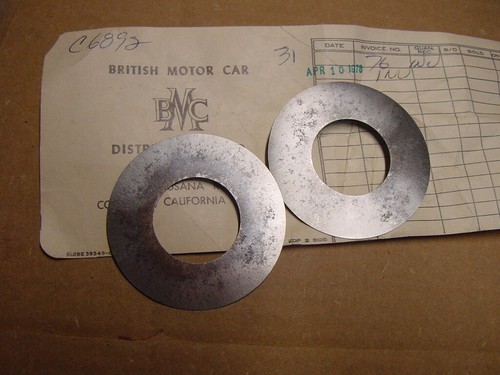 2 NOS Steering Box Shims 010 Jaguar MKVII MKVIII MKIX Divided Drop ...
