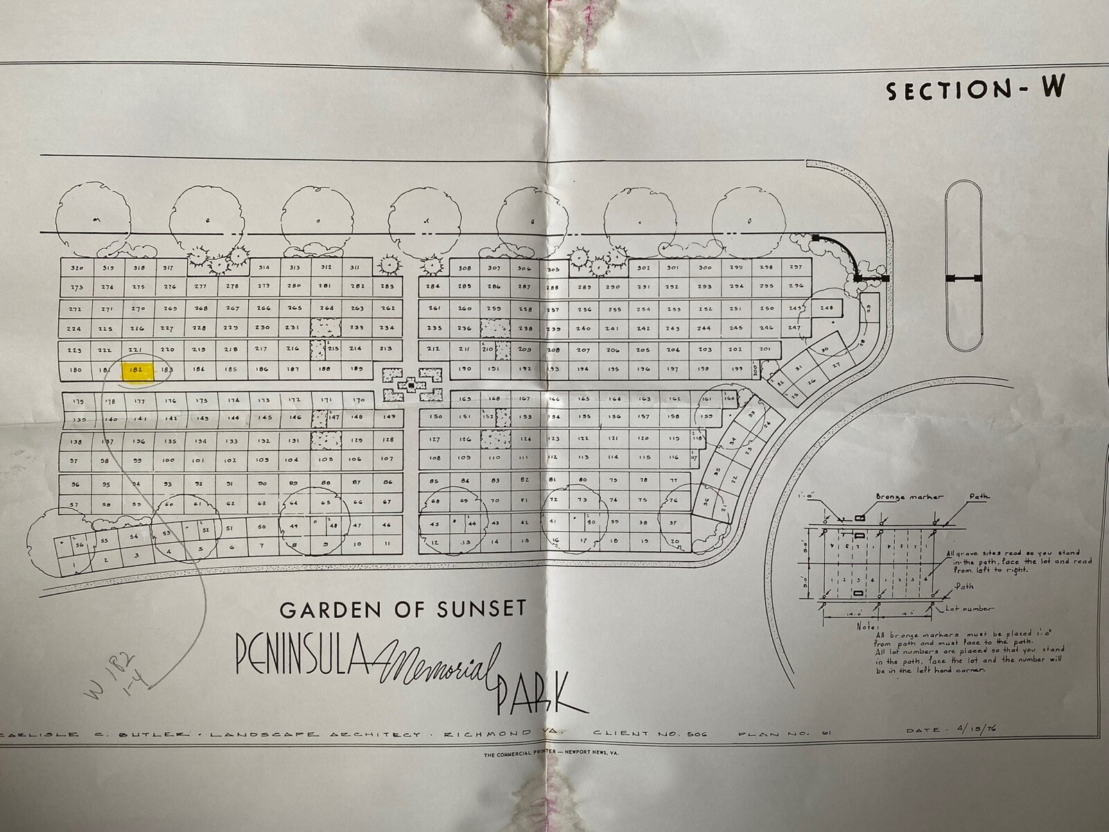 Peninsula Memorial Park Cemetery Plot Warwick Blvd Newport News, VA. | eBay