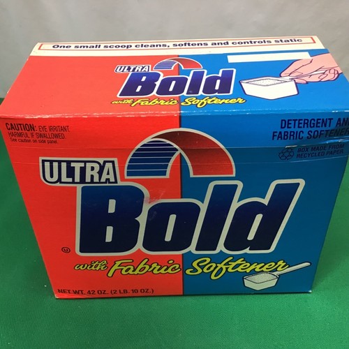 Vintage BOLD FAB WISK DASH Laundry Detergent Washing Powder Unopened ...