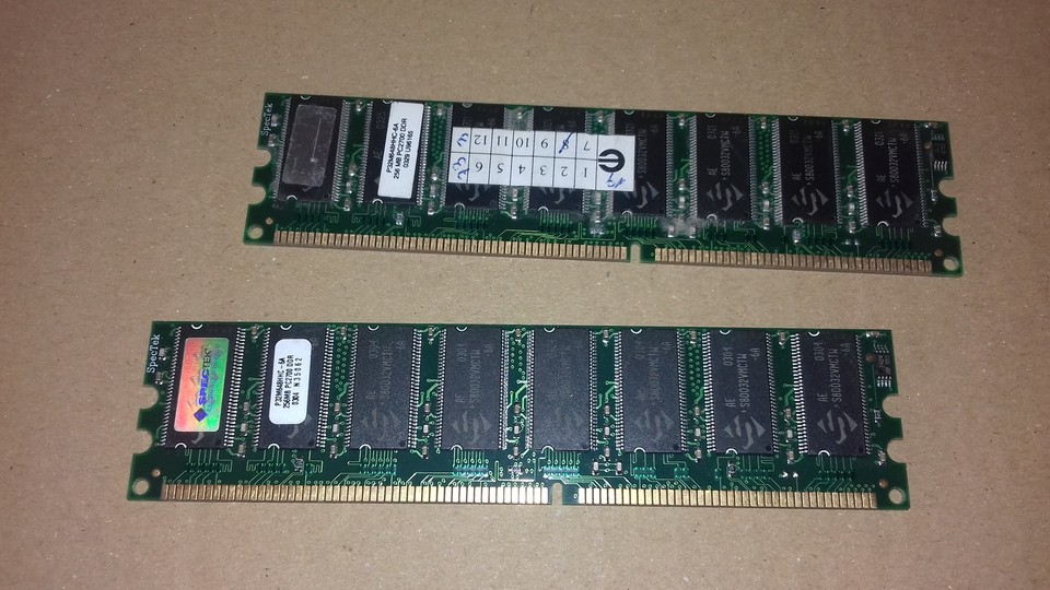 256MB PC2700U RAM PC Spectek P32M648HHC-6A DDR DIMM 184pins 333MHz | eBay
