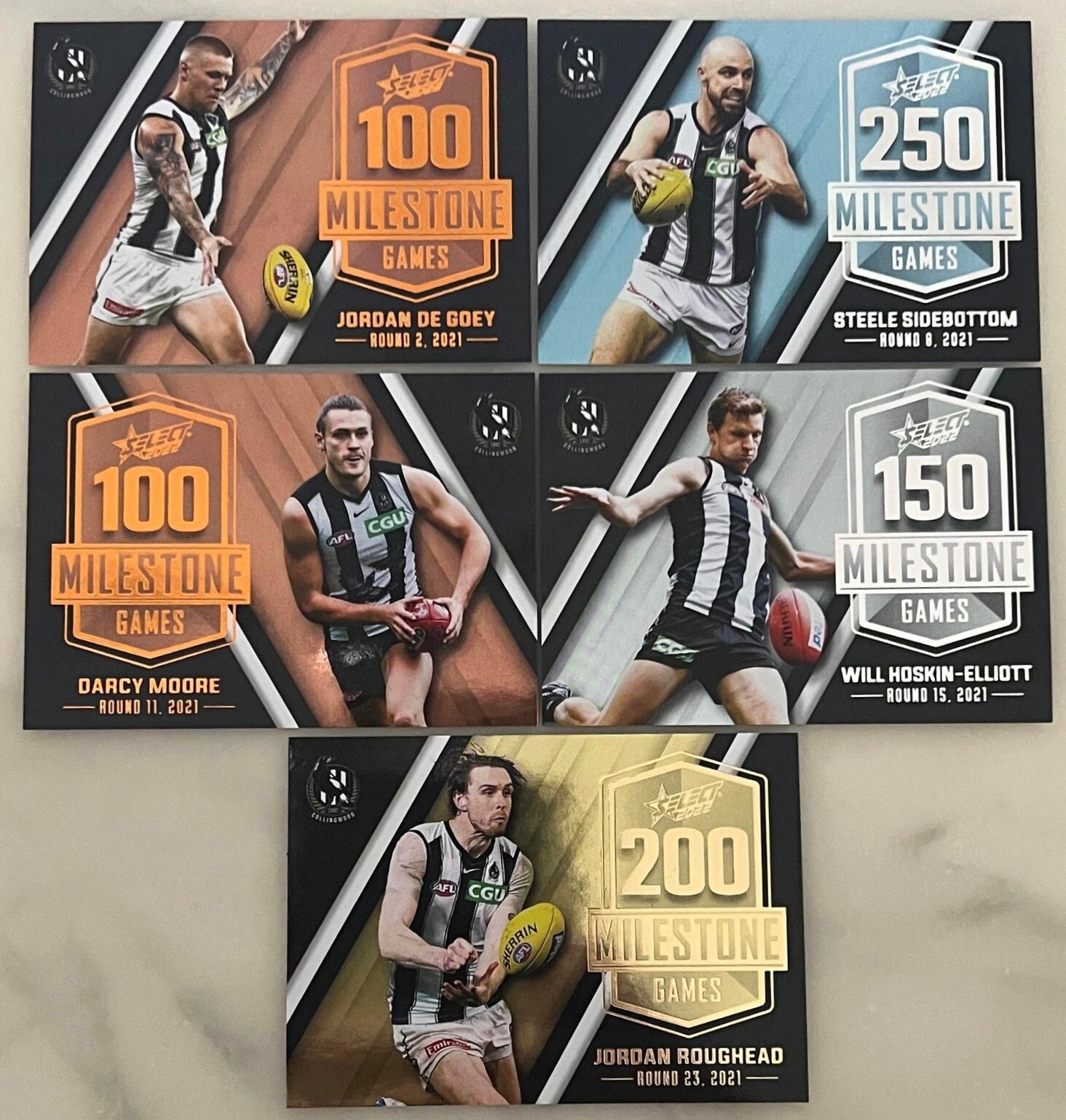 2022 Select Footy Stars Collingwood Milestone team set (5 Cards) | eBay ...