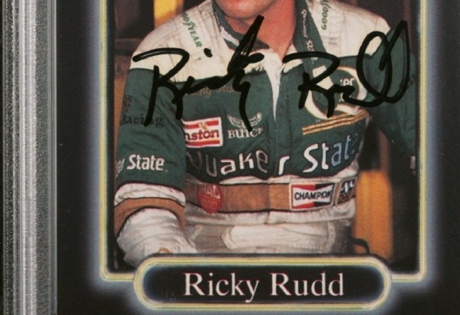 1990 MAXX Ricky Rudd #5 PSA/DNA Dual Graded NM 7 AUTO 9 POP 0 Higher ...