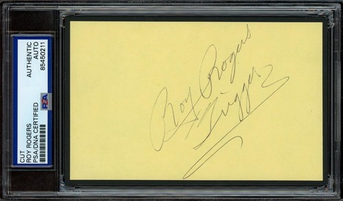 ROY ROGERS & Trigger autograph cut | Western Star - signed PSA/DNA ...