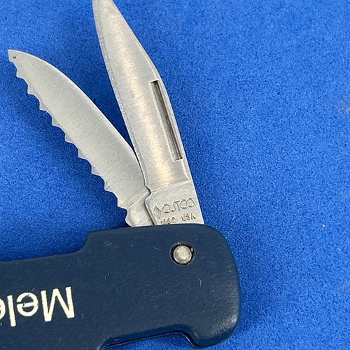 Vintage BLUE Cutco USA #1888 Mini Pocket Knife 2 Blade With Scissors | eBay