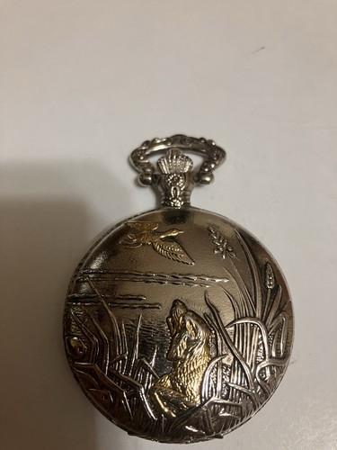 VINTAGE LTD QUARTZ POCKET WATCH WITH HUNTING DOG | eBay