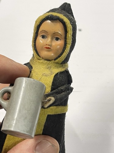 Rare Schuco German Wind-Up Tin Plate Toy Drinking Monk 1930s Works Well ...