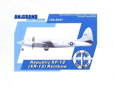 Anigrand Models 1/72 REPUBLIC XF-12 XR-12 RAINBOW Reconnaissance Plane ...