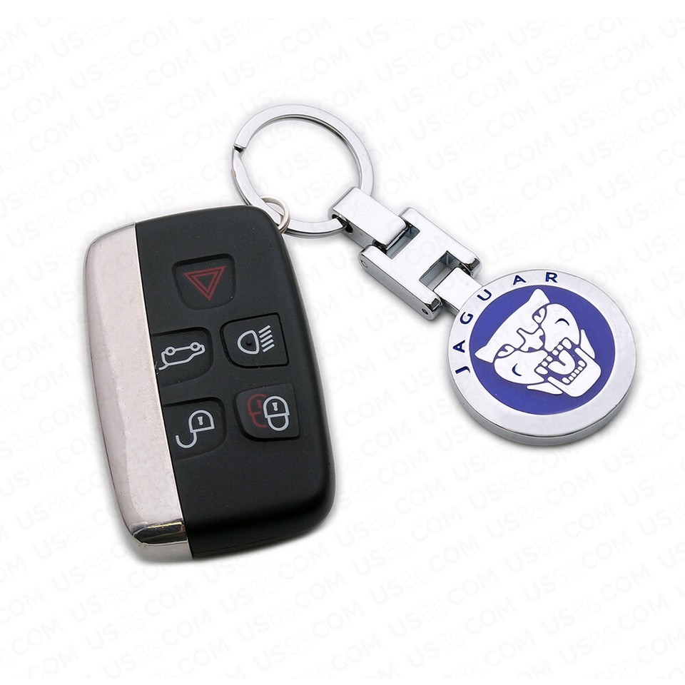 3D Blue Jaguar Logo Sport Alloy Car Home Key Keychain Ring Decoration ...