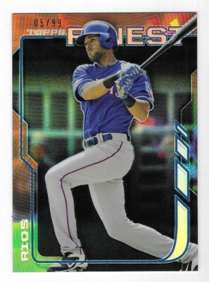 Alex Rios 2014 TOPPS FINEST MLB BLACK REFRACTOR PARALLEL CARD #4 ...