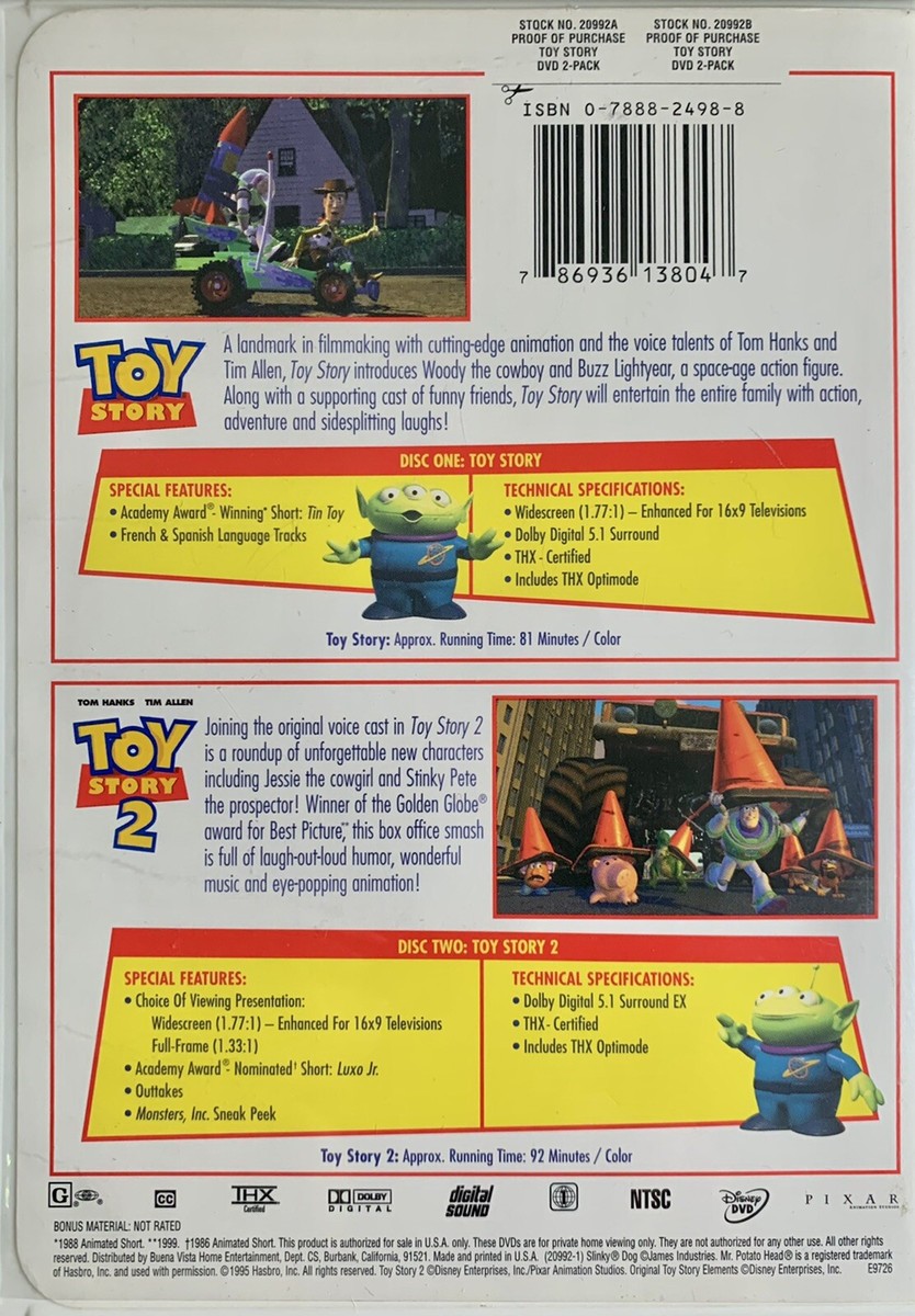 Menu Do Dvd Toy Story 2000