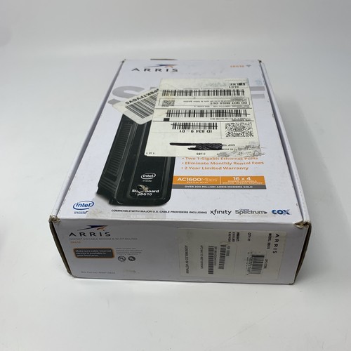 ARRIS SBG10 SURFboard AC1600 Dual-Band Cable Modem Router - Sticker On ...