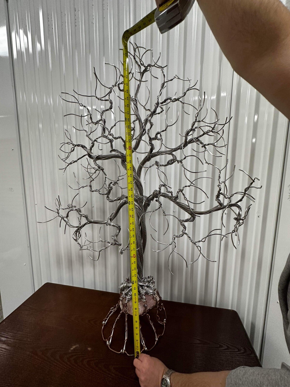 Rose Quartz Crystal Metal Sculpture ~Artist Patrick Grogan | eBay