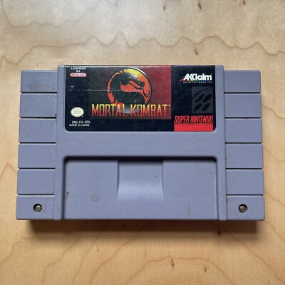 Mortal Kombat (Super Nintendo Entertainment System, 1993) SNES ...