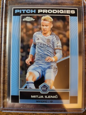 2023 Topps Chrome MLS Mitja Ilenic Pitch Prodigies Rookie RC #90 NYCFC ...