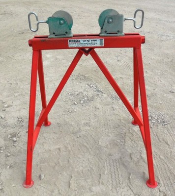 RIDGID ADJUSTABLE ROLLER STAND 64642, AR-99, 1/2"-36" MAX PIPE, 2500 LB ...
