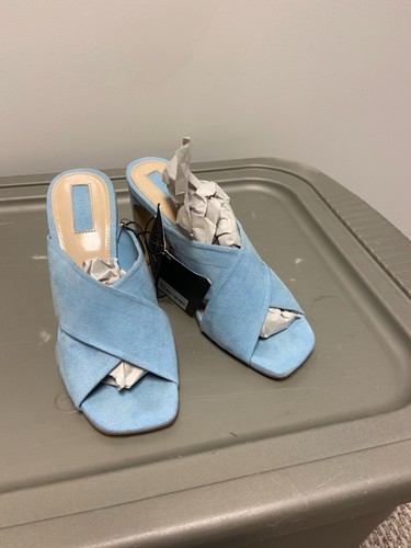 Forever 21 Blue slip on heel | eBay