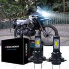 For Kawasaki KLR650 2008-2018 2PCS H7 LED Headlight Lights Bulbs ...