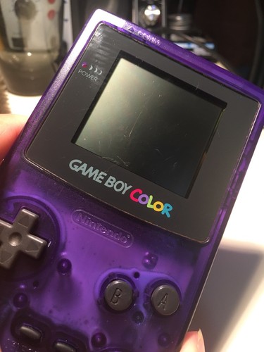 Nintendo Game Boy Color Launch Edition Midnight Blue Handheld System ...