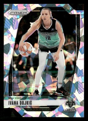 2024 Panini Prizm WNBA - Ivana Dojkic Cracked Ice #104 New York Liberty ...