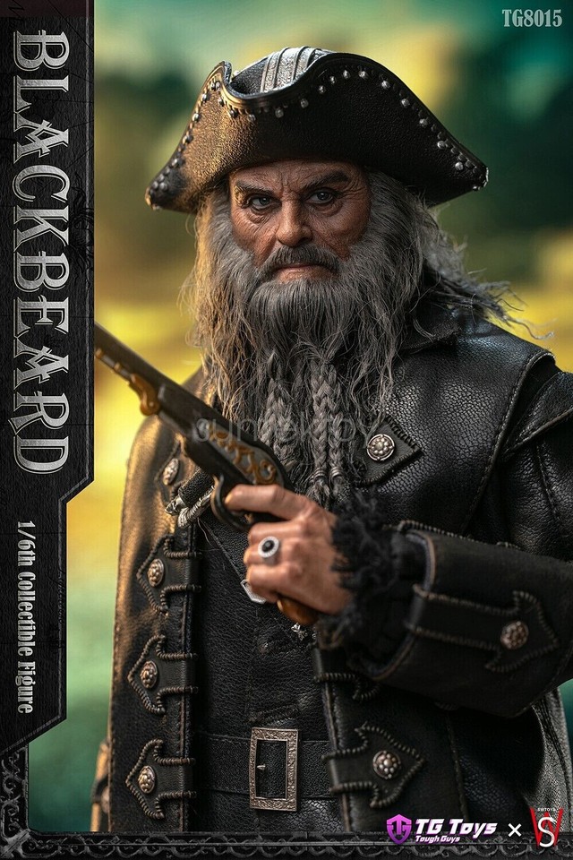 TGTOYS×SWTOYS TG8015 1/6 Scale Blackbeard Pirates Caribbean Action ...